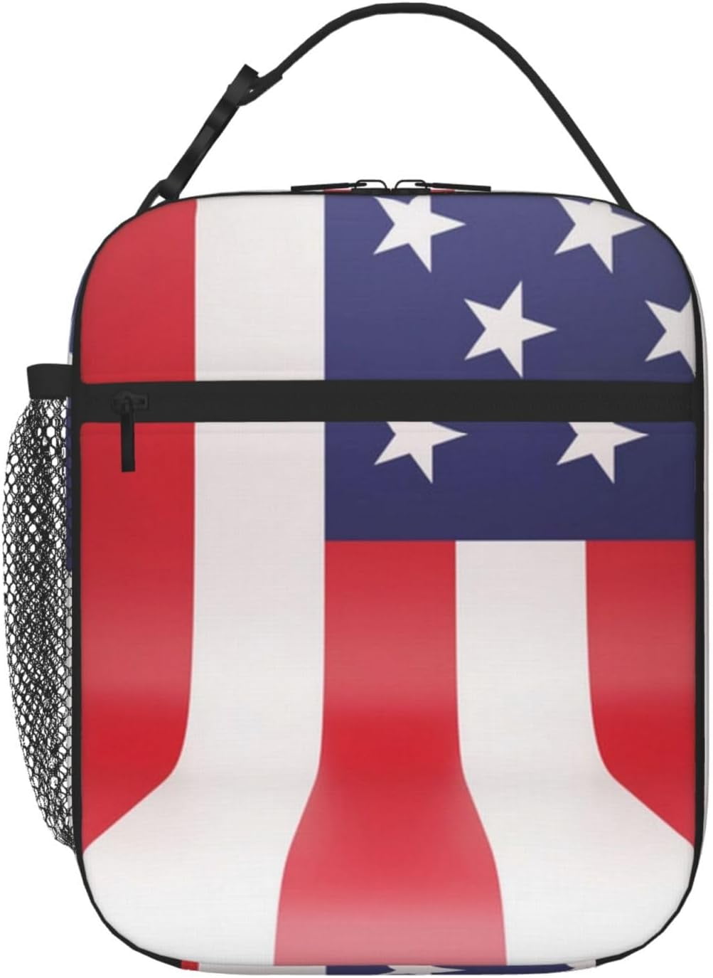 Red Blue White American Flag Lunch Box Insulated Lunch Bag Thermal ...