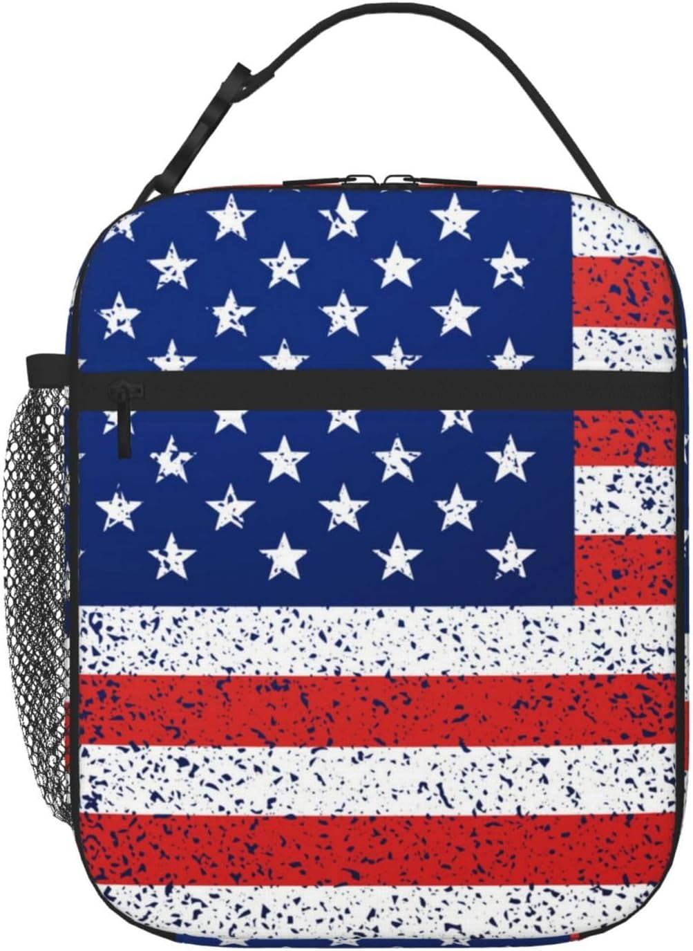 Red Blue White American Flag Lunch Box Insulated Lunch Bag Thermal ...