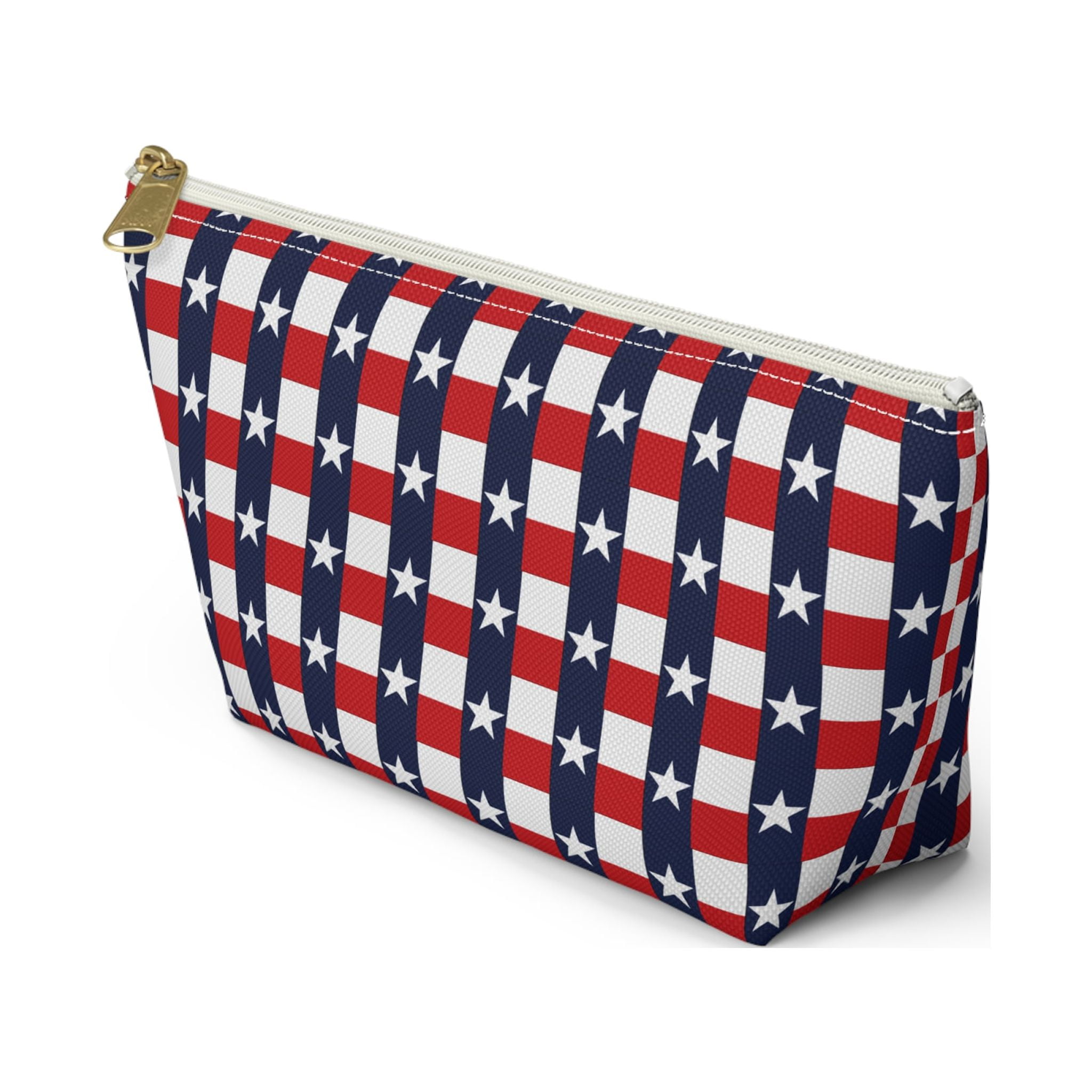 Red Blue White Star Striped Makeup Bag Women's Cosmetic Bag-Accessory ...