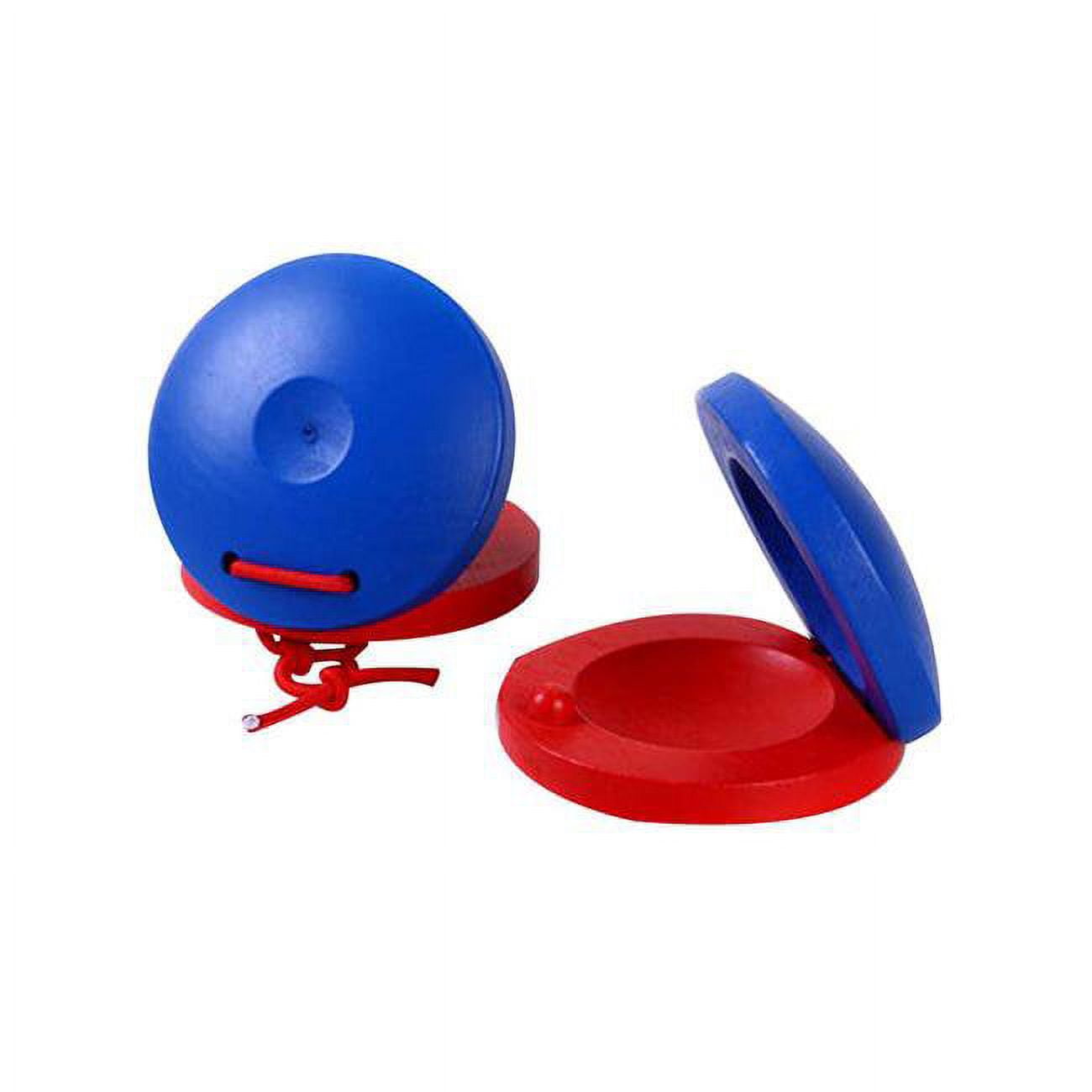Red & Blue Wooden Finger Castanet for Children Education, Red & Blue ...