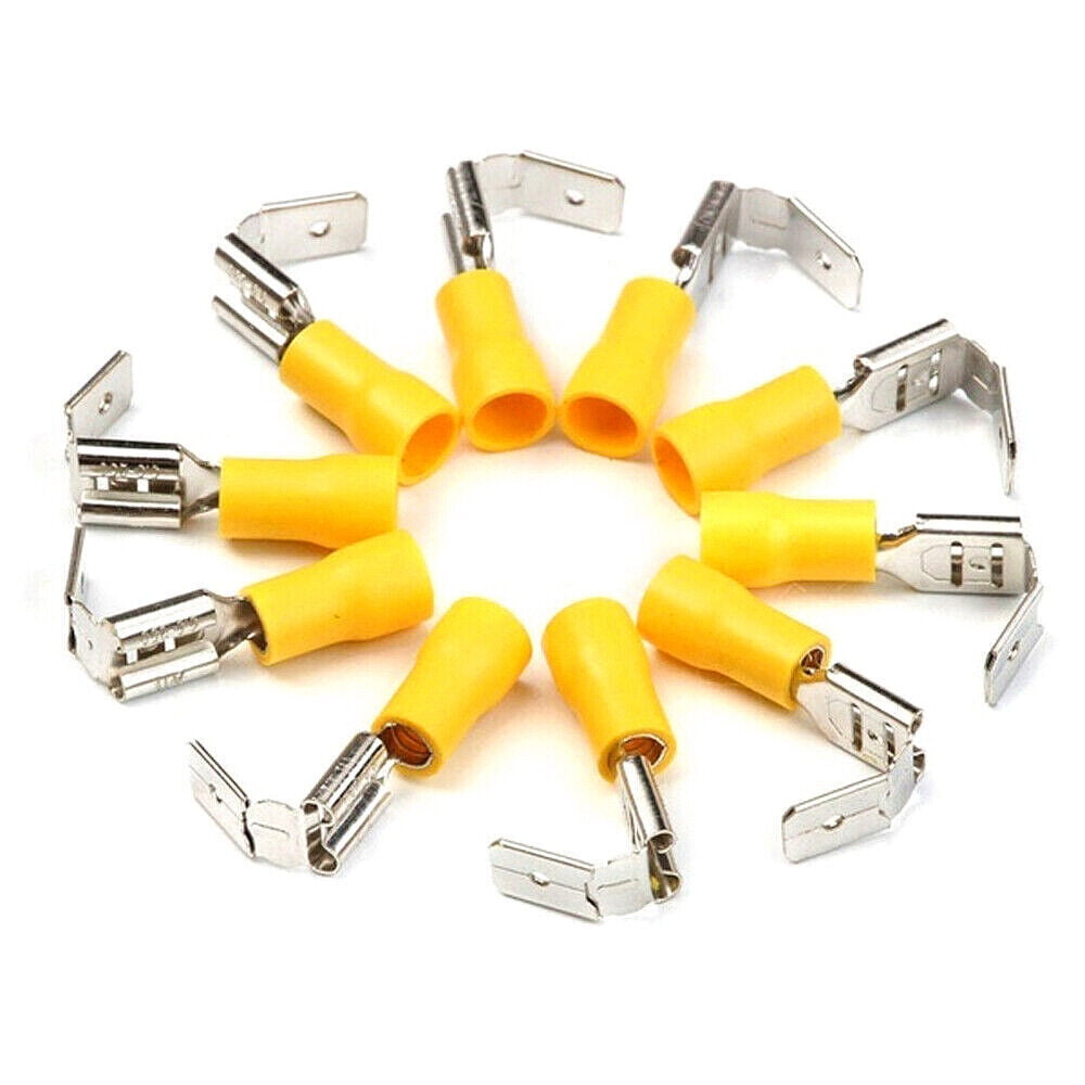 Red Blue Yellow Vinyl Insulated Piggy Back Wire Crimp Connectors Spade ...