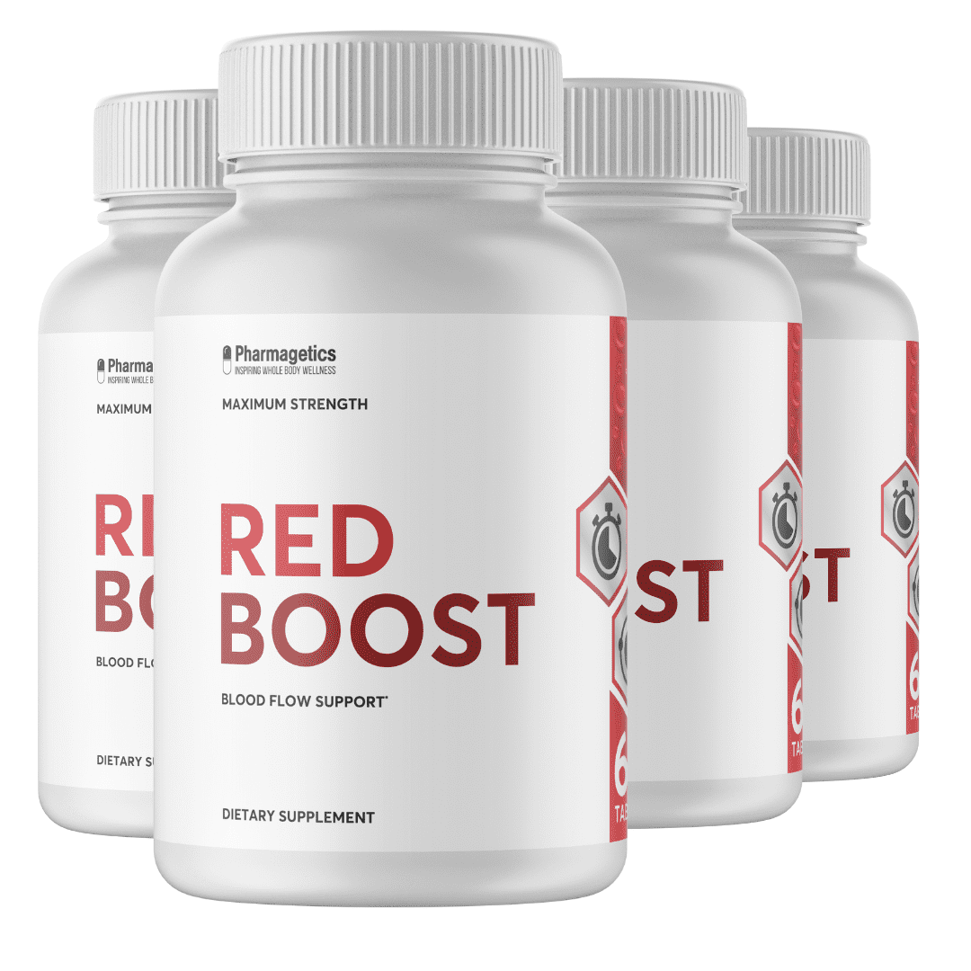 Red Boost Blood Flow Support - 4 Bottles 240 Tablets - Walmart.com