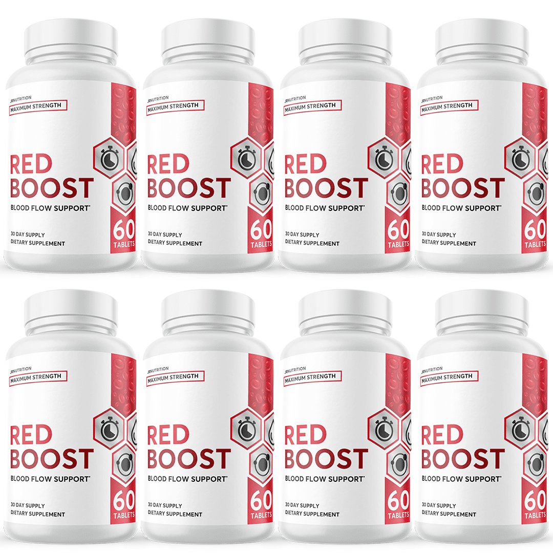Red Boost - Blood Flow Support Dietary Supplement 60 Capsules (8 Pack ...