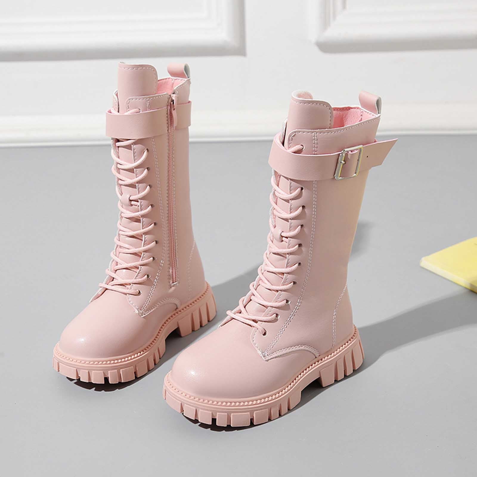 Red Boots,Girls Winter Boots Stylish Classic for Students Fashionable ...