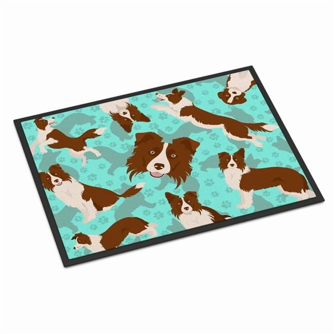 Red Border Collie Indoor or Outdoor Mat 24x36 36 in x 24 in - Walmart.com