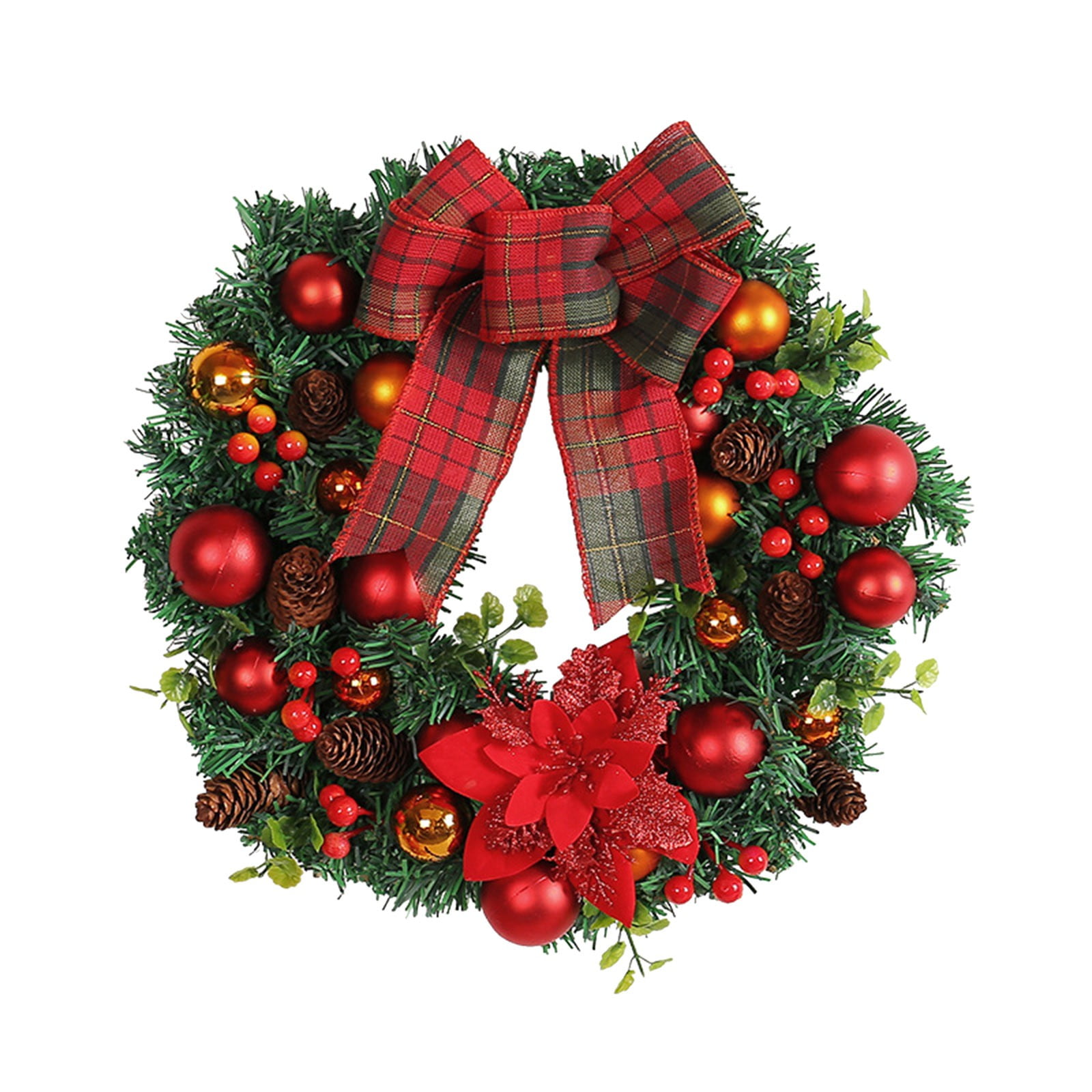Red Bow Christmas Wreath Christmas Wreath Shopping Mall Window Christma ...