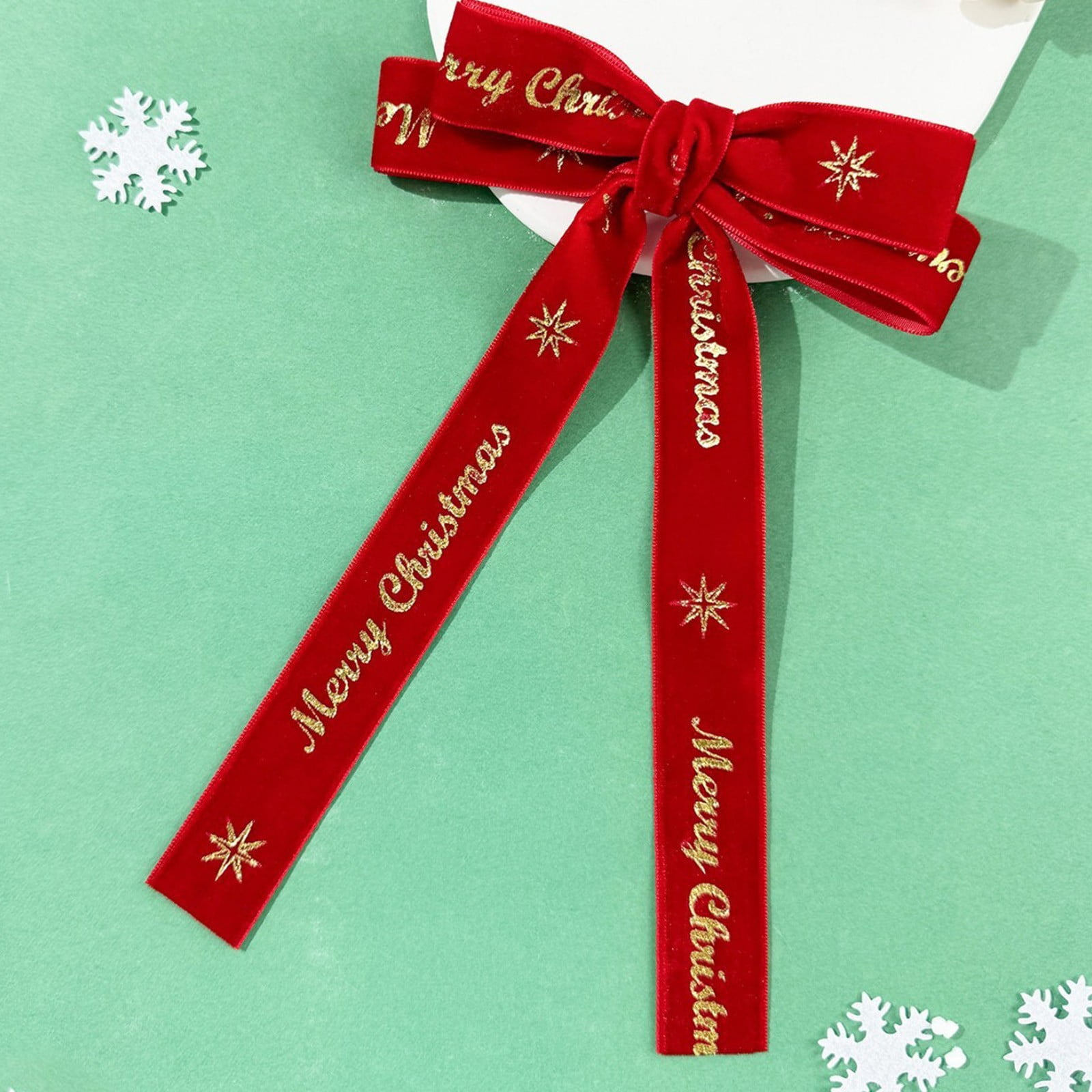Red Bow Clip,Hair Bow Clips,2pcs Christmas Velvet Hair Bows Red Hair ...