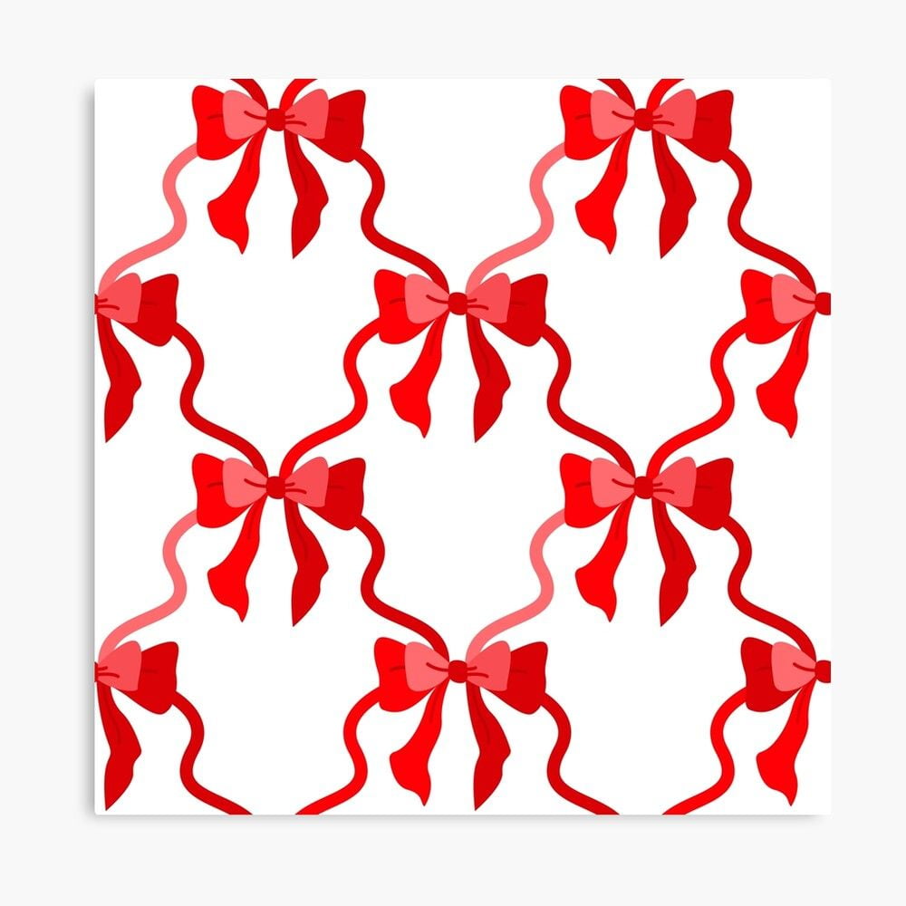 Red Bow Patterned Wrapping Paper – Perfect for Gifts, Birthdays ...