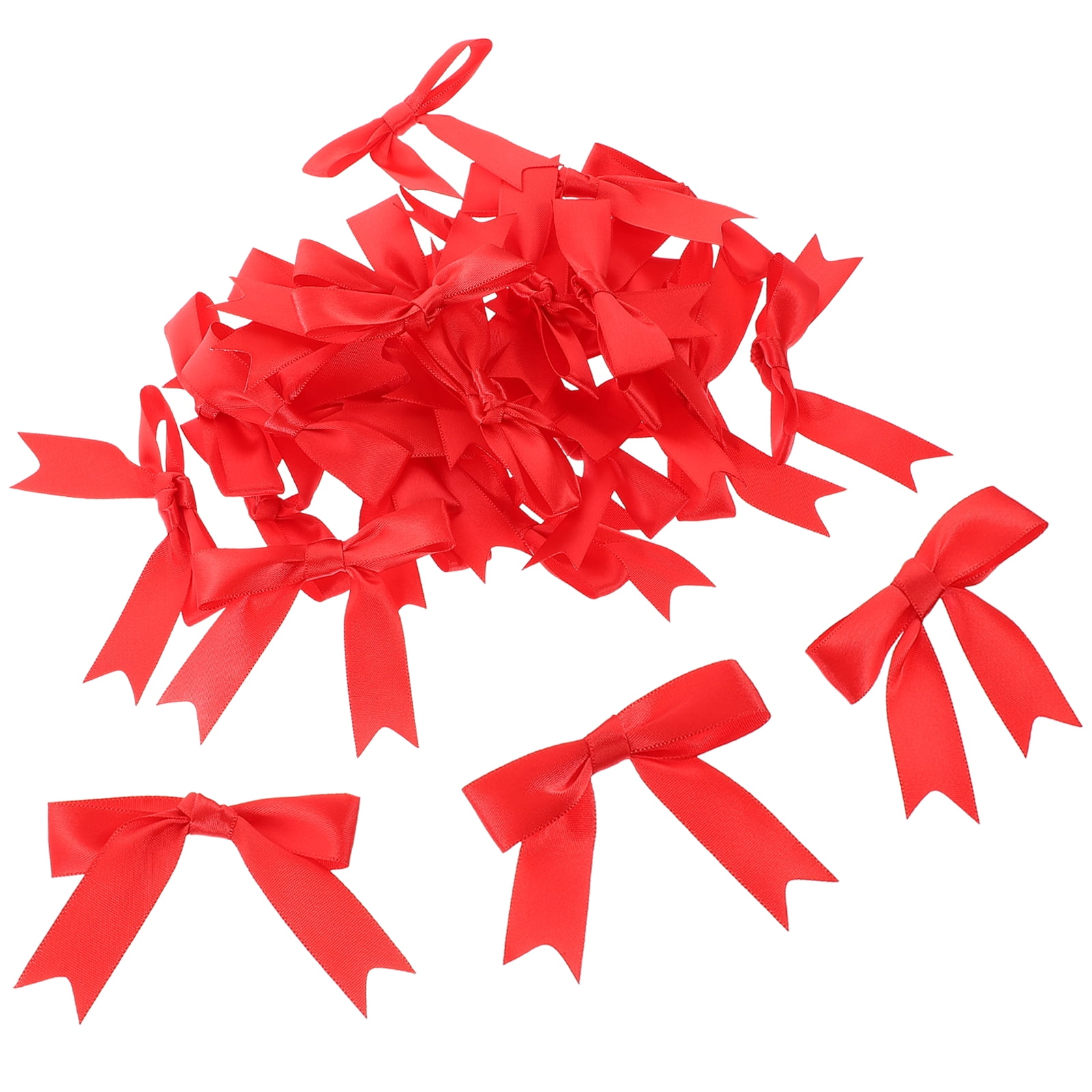 ifundom Red Bows 30 Pieces for Wedding Decorations, 2.6 x 2.2 Inches ...