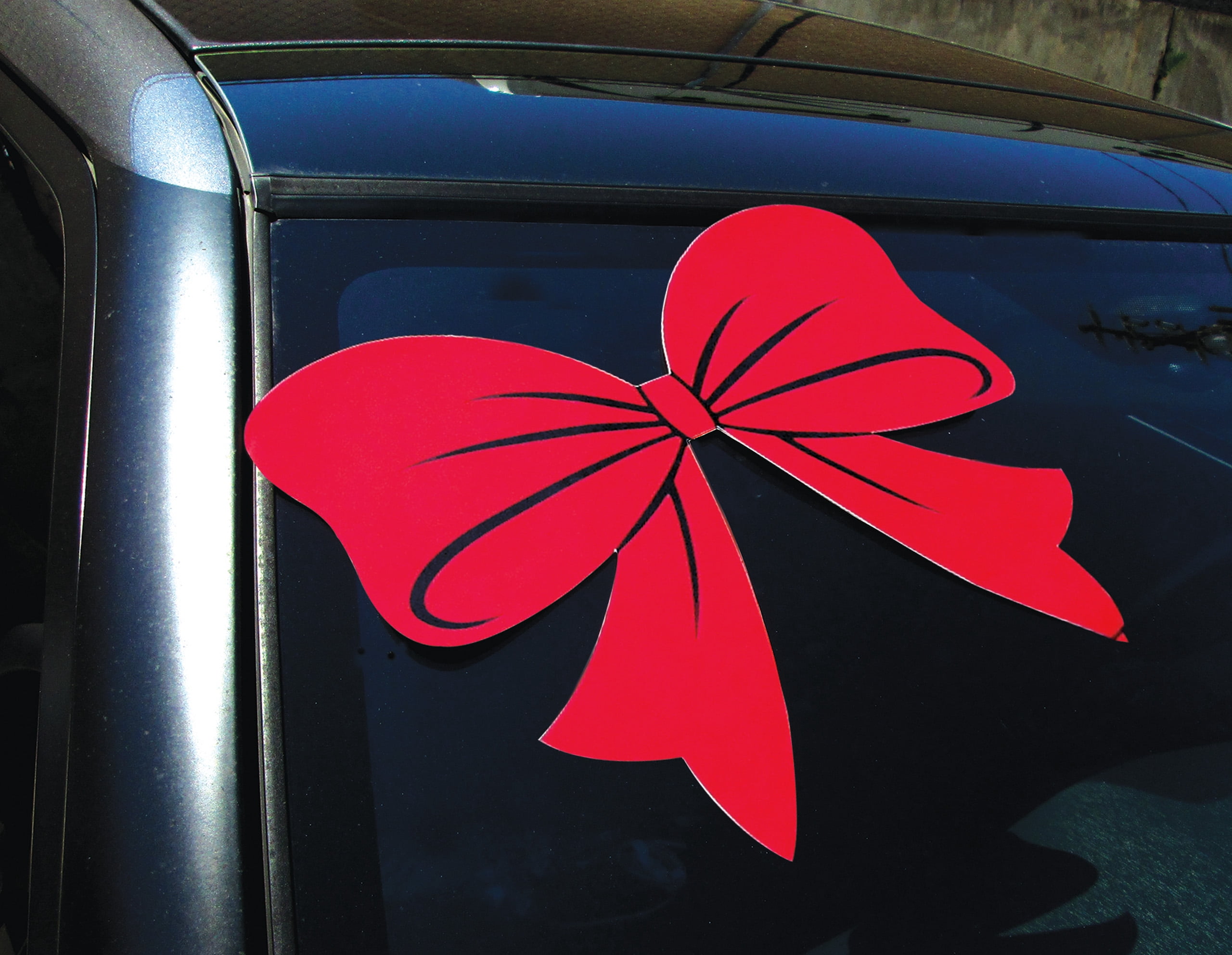Red Bow Window Decal - 10 1/4"H x 14"W - Pack of 12 - Walmart Business ...
