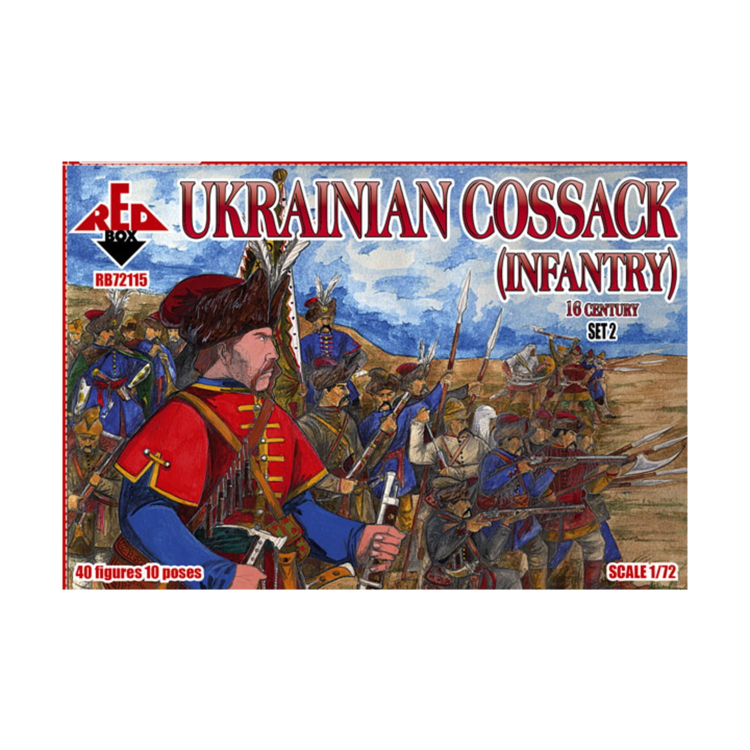 Red Box, The Ukrainian Cossack Set #2 (Infantry) New - Walmart.com