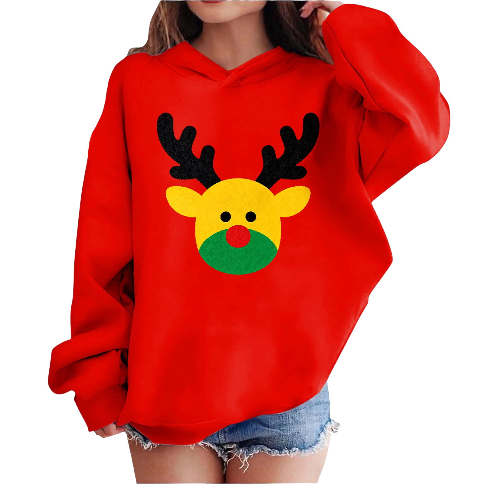 Red Boy Girl Kids Girl Boy Happy Holiday Christmas Lounge Long Sleeve ...