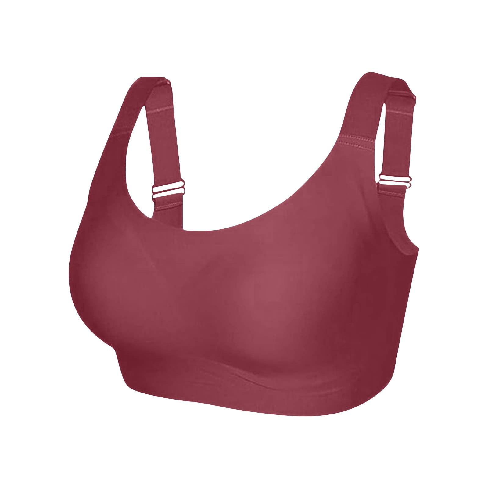 Red Bra Bra for Women Comfort Adjustable Smoothing Wireless Support Bra ...