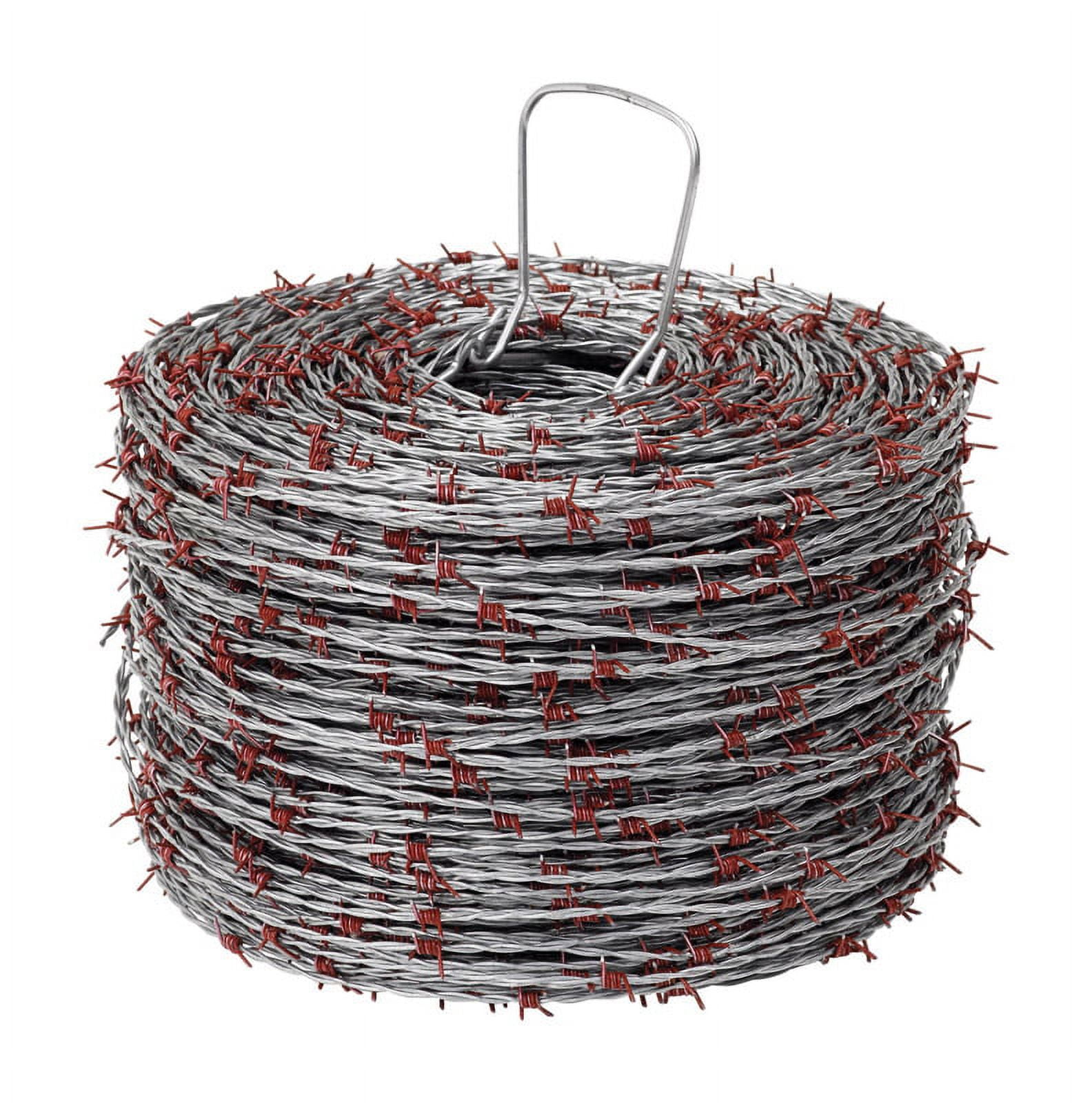 Red Brand 1320 ft. L 15 Ga. 4-point Galvanized Steel Barbed Wire ...