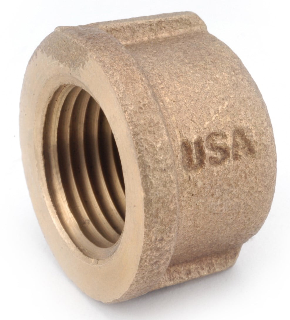 Red Brass Threaded Pipe Cap - Walmart.com
