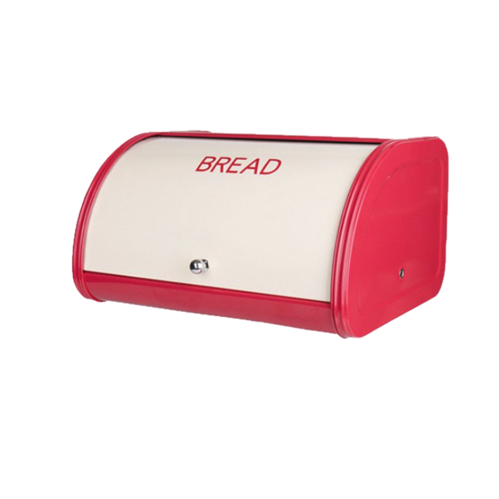 Red Bread Box for Kitchen Counter Bin Storage Container Loaves ...