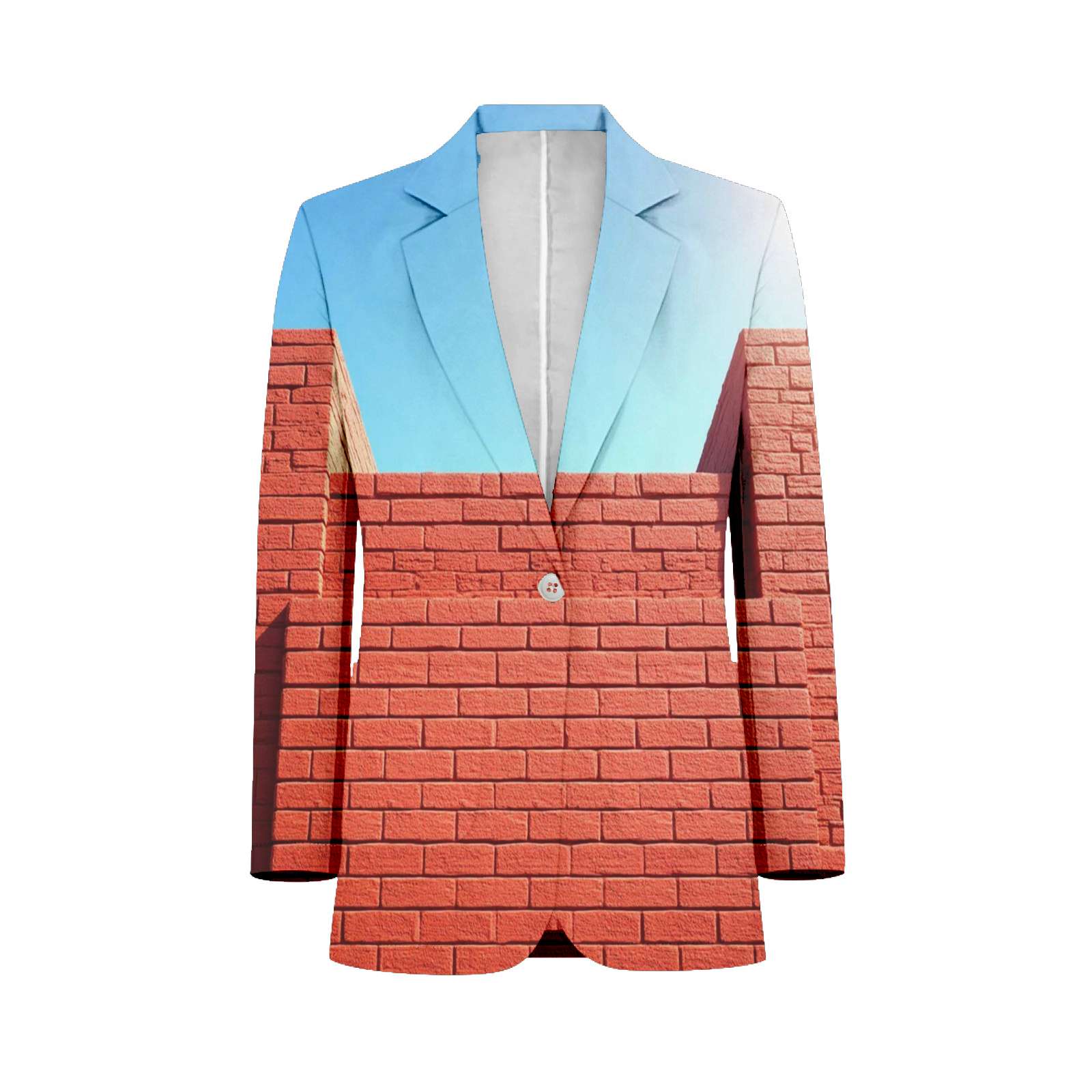 Red Brick Wall Mens Suits Shawl Collar Slim Fit Suit Mens Groom Jacket ...