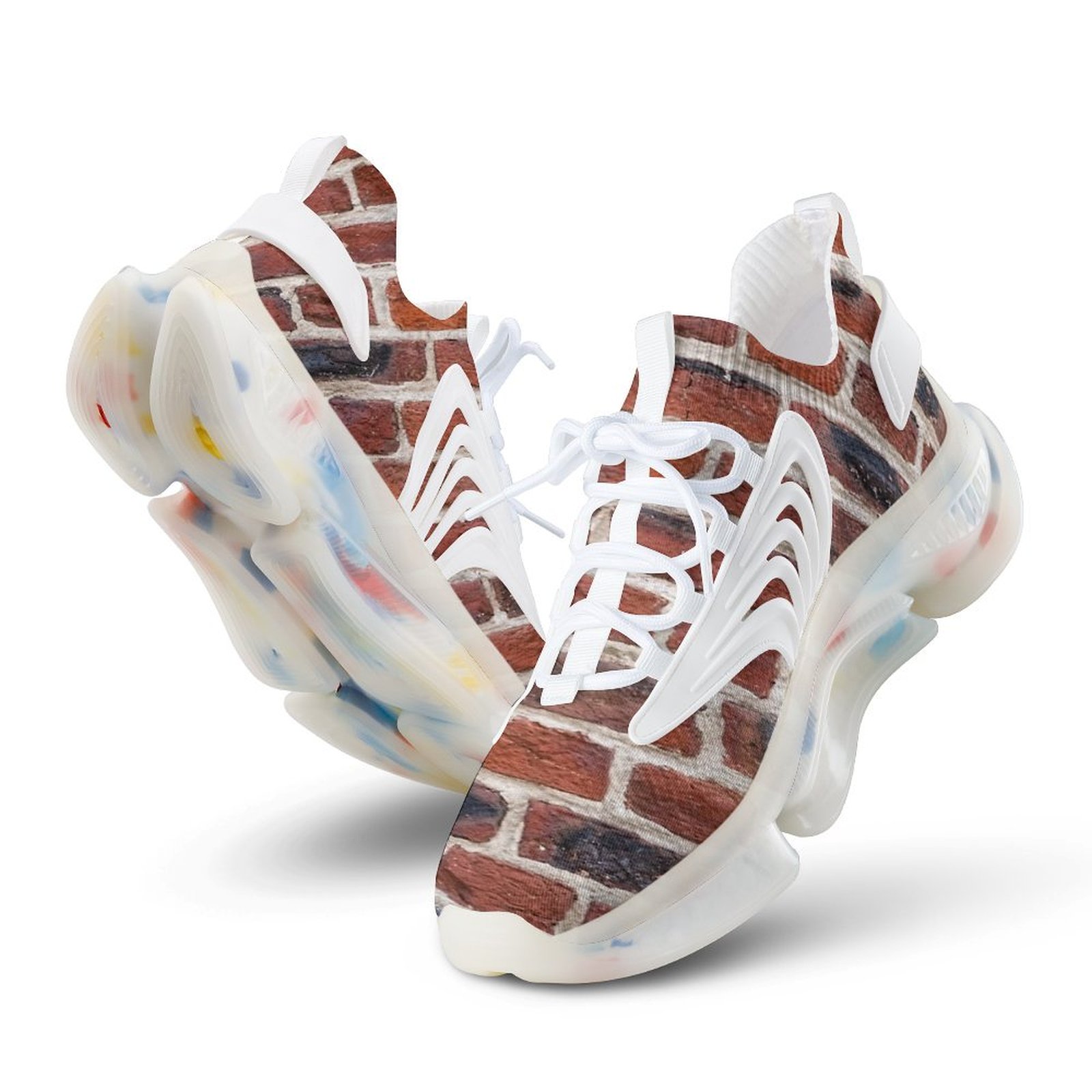 Red Brick Wall Walking Shoes for Men Woman Lightweight Tennis Fashion ...