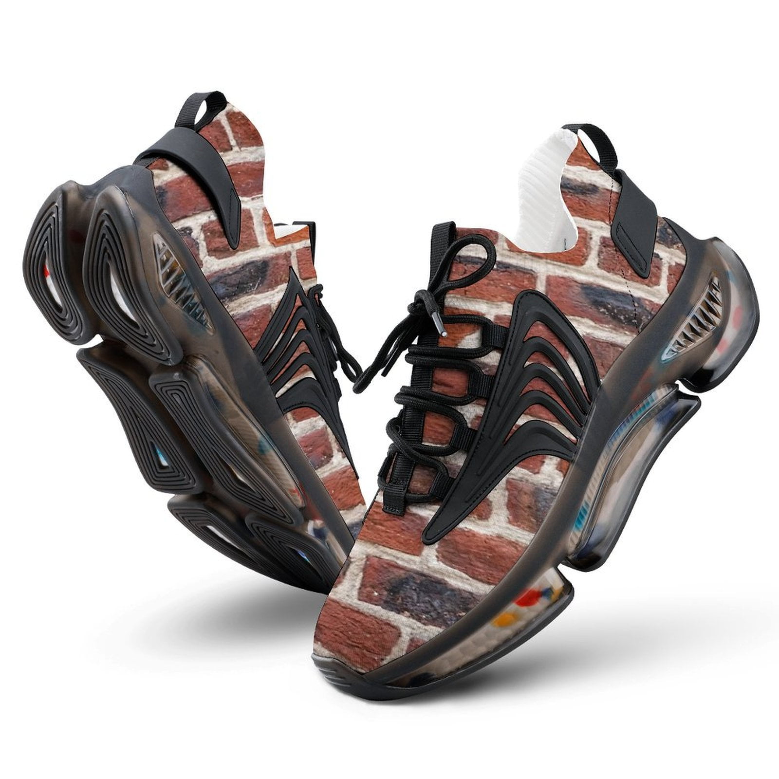Red Brick Wall Walking Shoes for Men Woman Lightweight Tennis Fashion ...