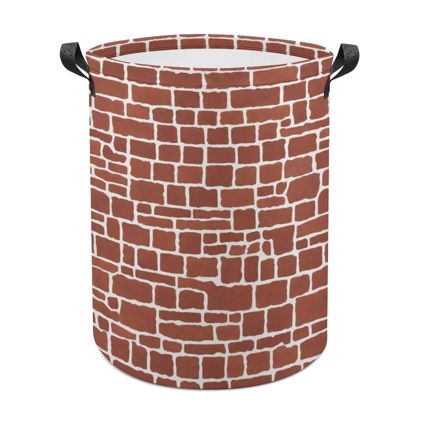Red Brick Wall Waterproof Oxford Cloth Laundry Hamper, Collapsible ...