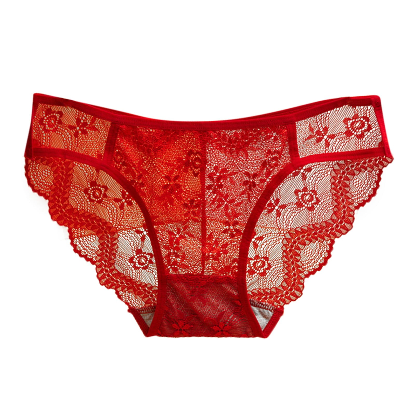 Red Briefs Hollow Out Underwear Lace Bra Brief Set Breathable Ladies Bras And Brief Bra Set Womens