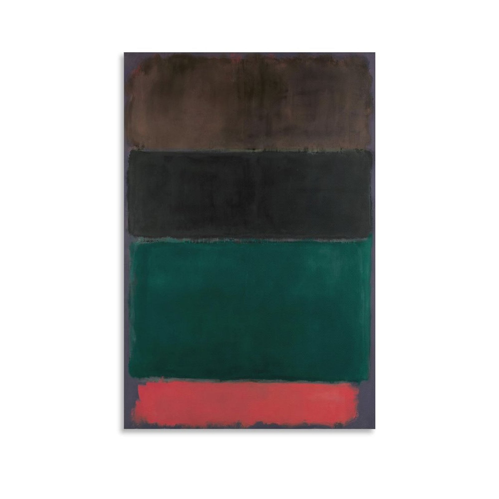 Red Brown Black Green Red by Mark Rothko Poster Canvas Art Poster and ...
