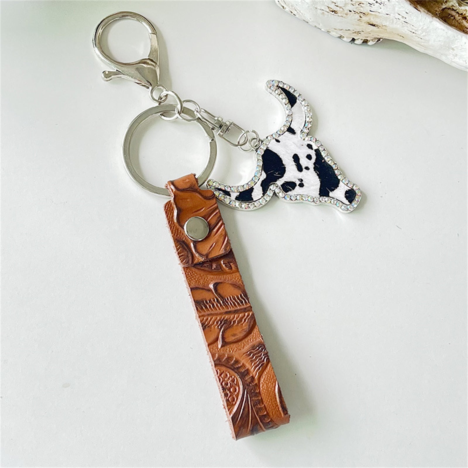 Handmade Keychains Flashlight Keychains Wristband Keychains [Red Brown ...