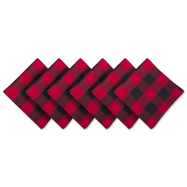 Red Buffalo Check Napkin Set of 6 - Walmart.com