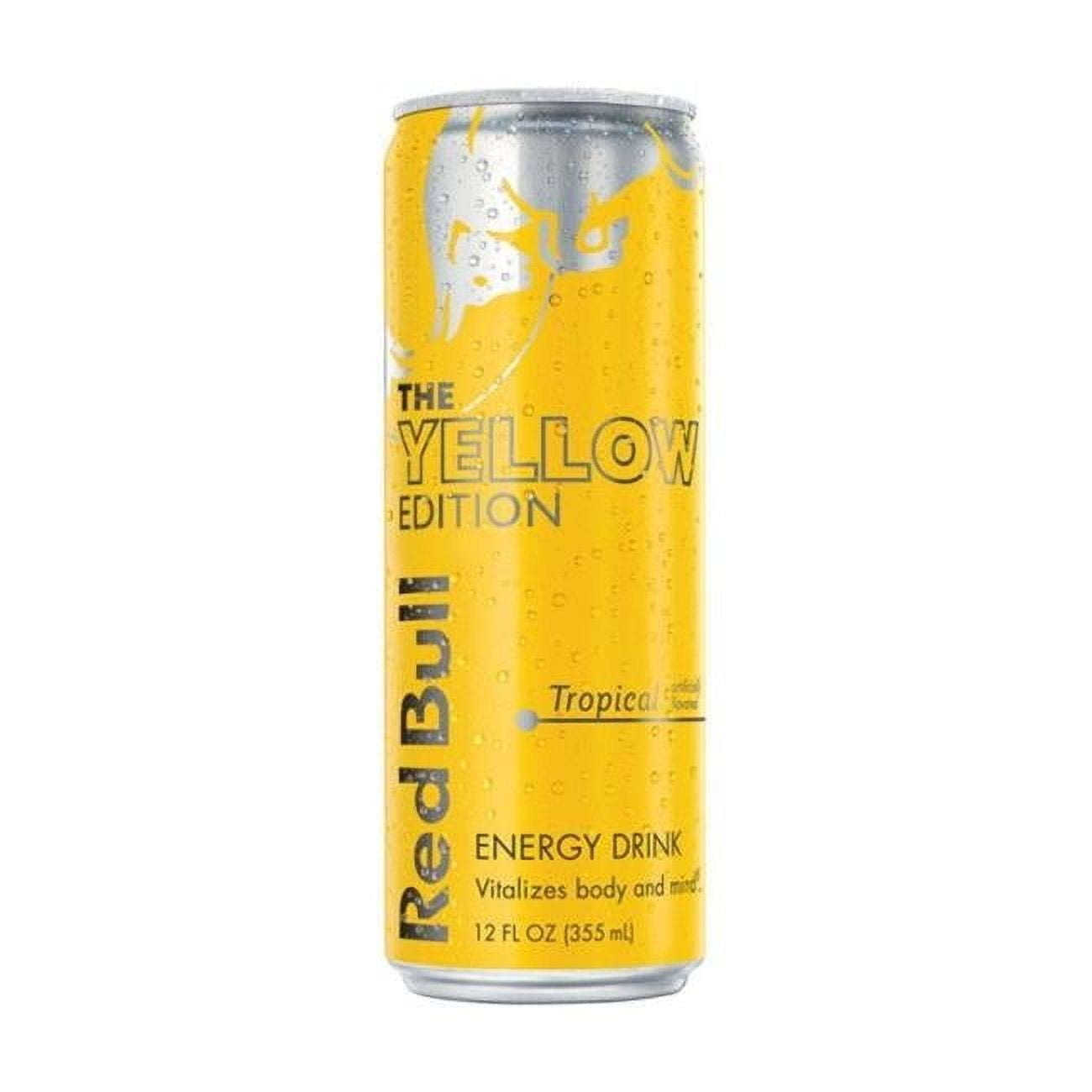 Red Bull Yellow Edition - Tropical Flavor, 12 oz Cans, Pack of 24 ...