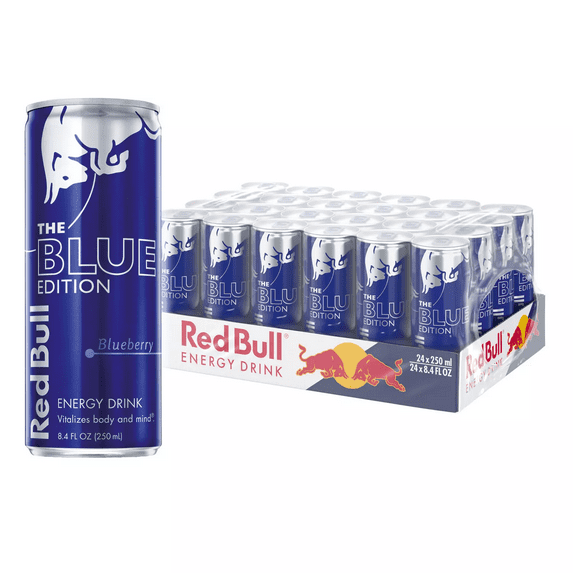 Red Bull The Blue Edition Blueberry Energy Drink 24 - 8.4 fl oz Cans ...