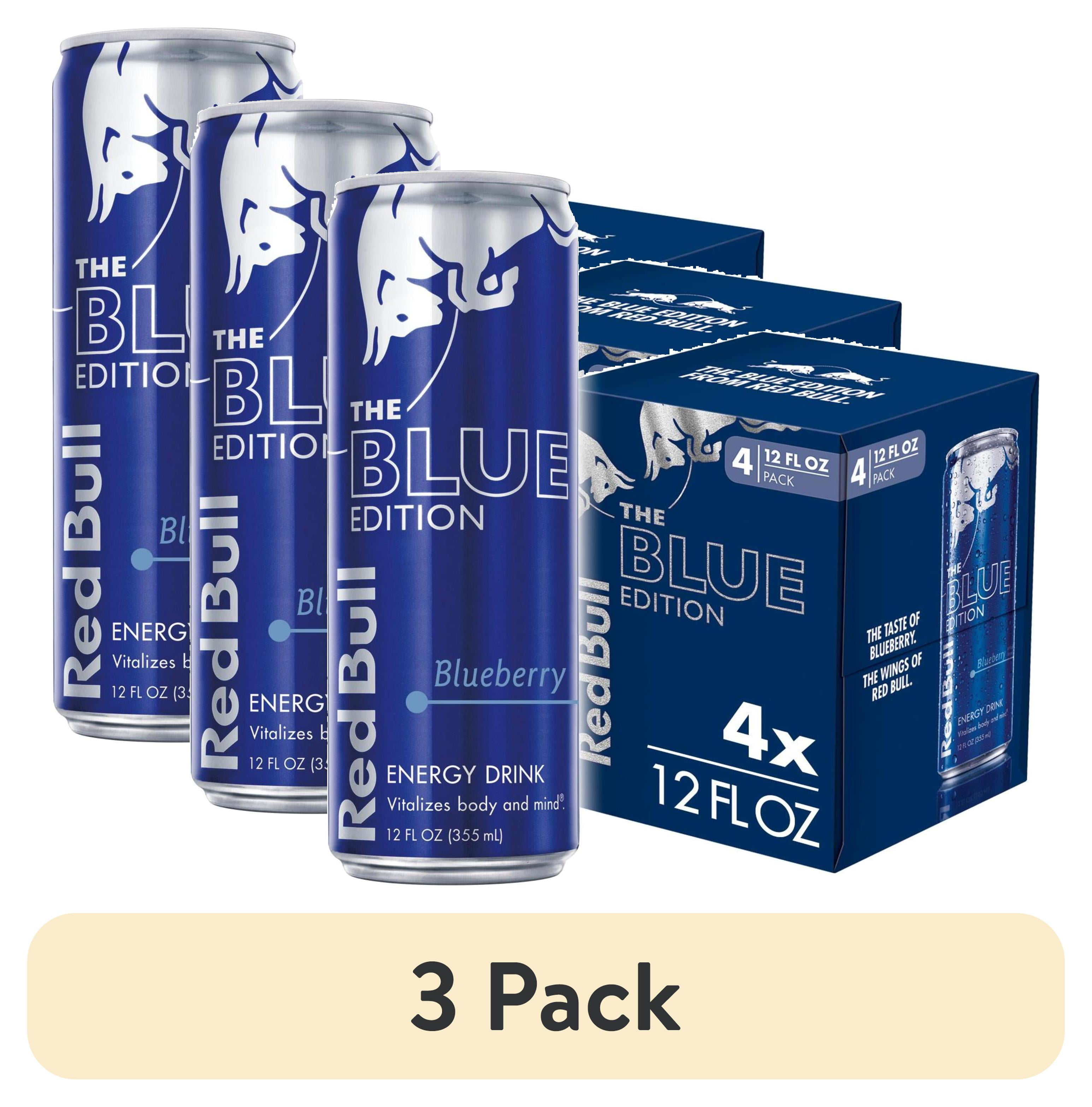 (3 pack) Red Bull Blue Edition Energy Drink, Blueberry, 114mg Caffeine ...