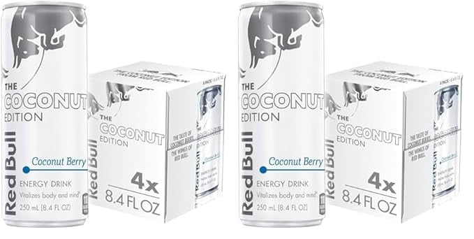 Red Bull Coconut Edition Energy Drink, Coconut Berry, with 80mg ...