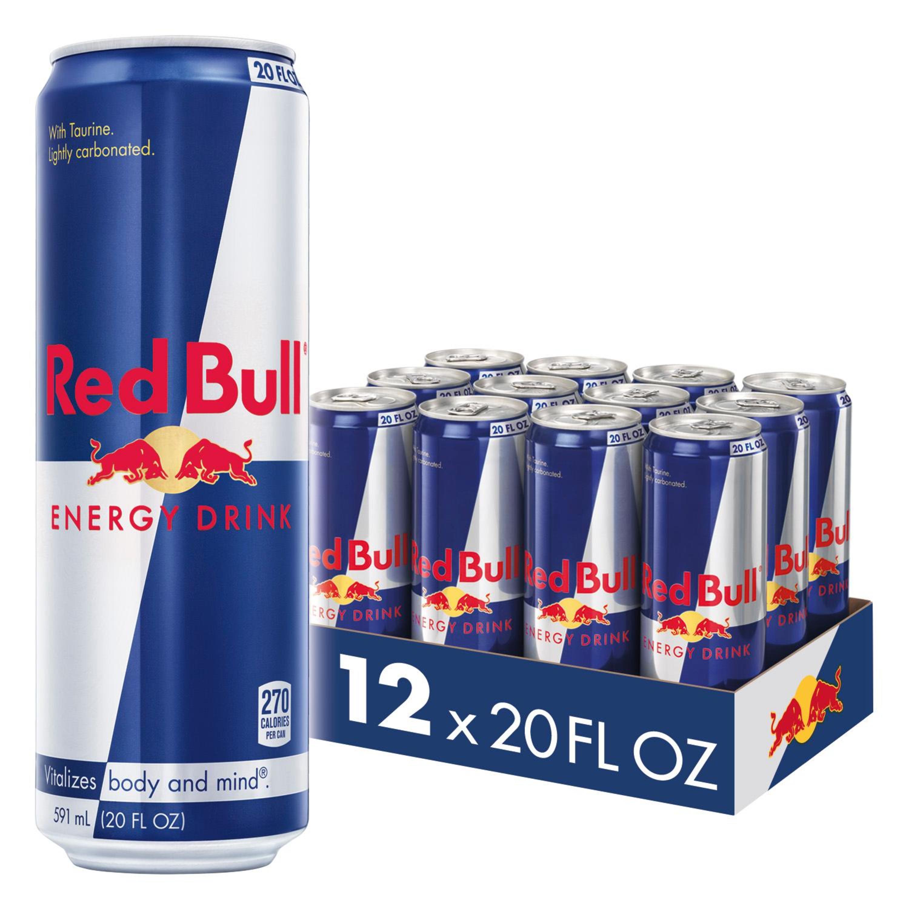 Red Bull Energy Drink, 16 fl oz Can, Pack of 12 Cans - Walmart.com