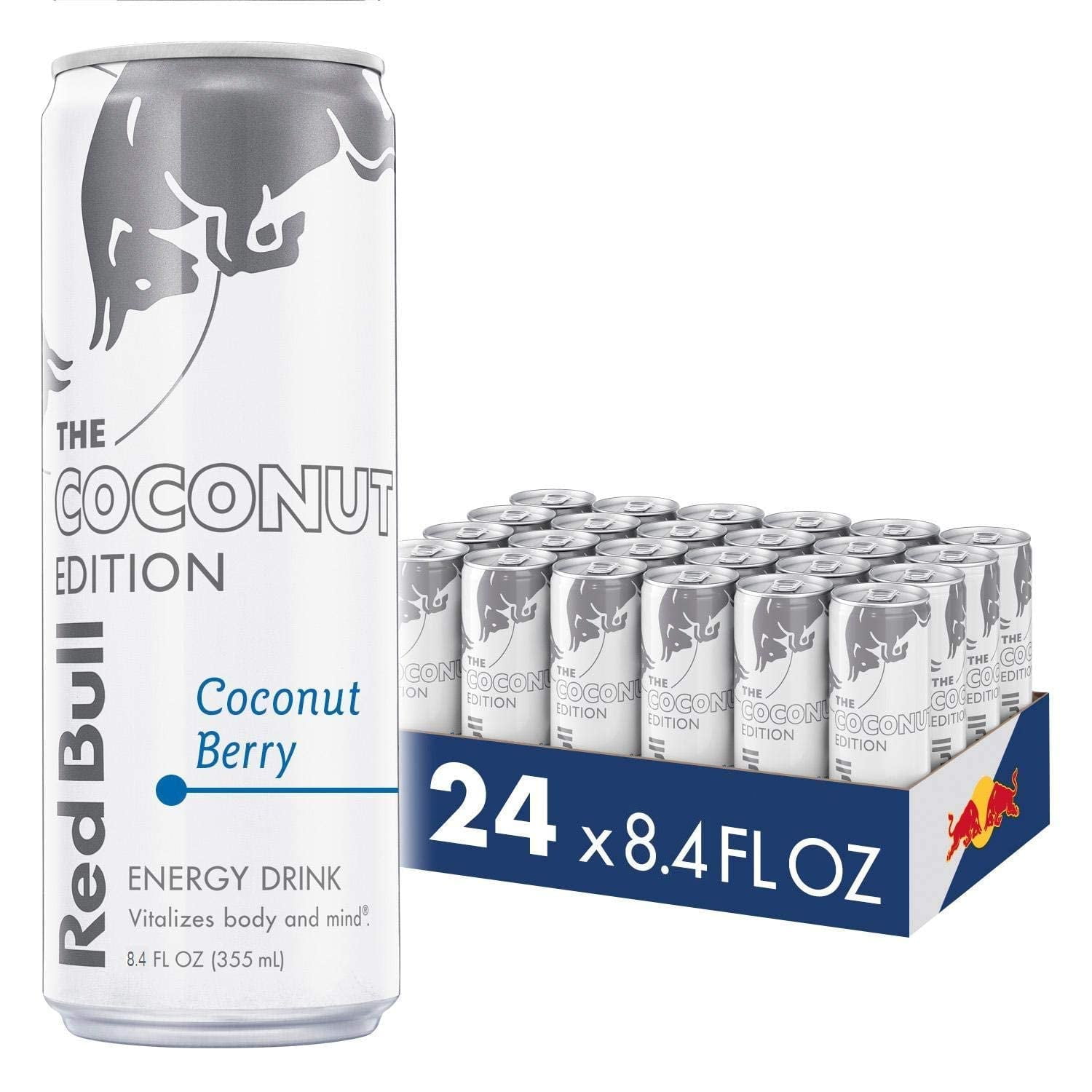 Red Bull Energy Drink, Coconut Berry, 8.4 Fl Oz (24 Count) Packaging ...