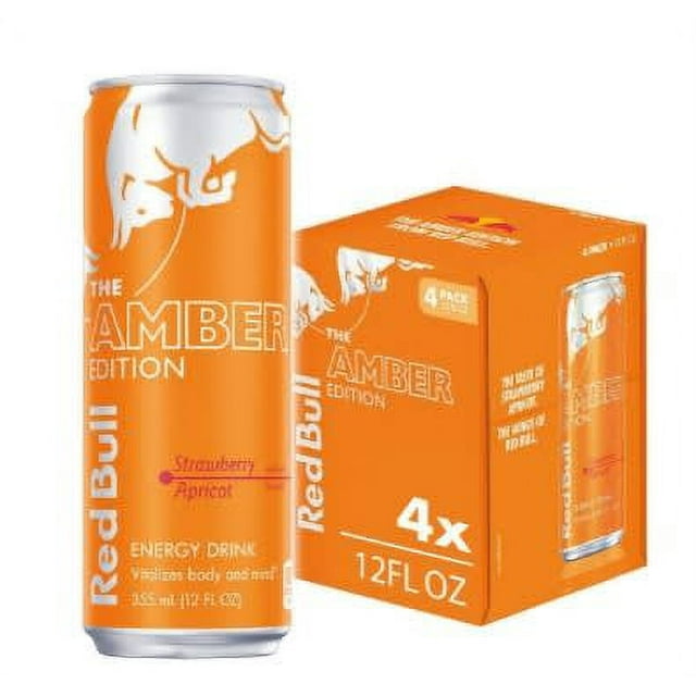 Red Bull Energy Drink, Strawberry Apricot 12 fl oz (4 pack) - Walmart.com