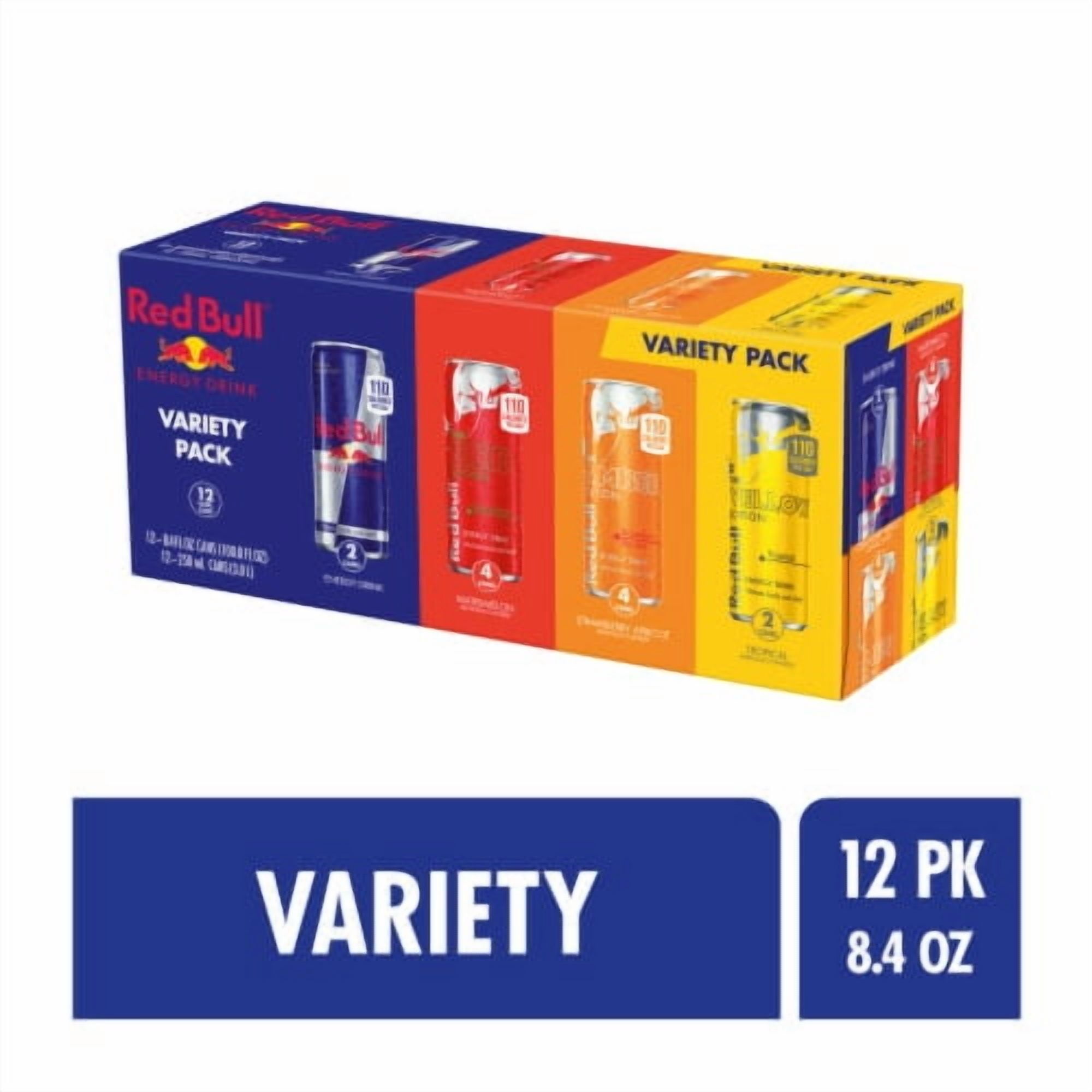 Red Bull Energy Drink Variety Pack Cans 12 pk / 8.4 fl oz - Walmart ...