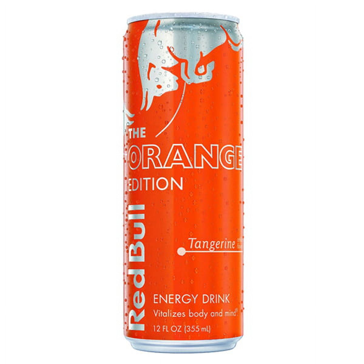 Red Bull Orange Edition, Tangerine Energy Drink 12 oz Cans - Pack of 24 ...