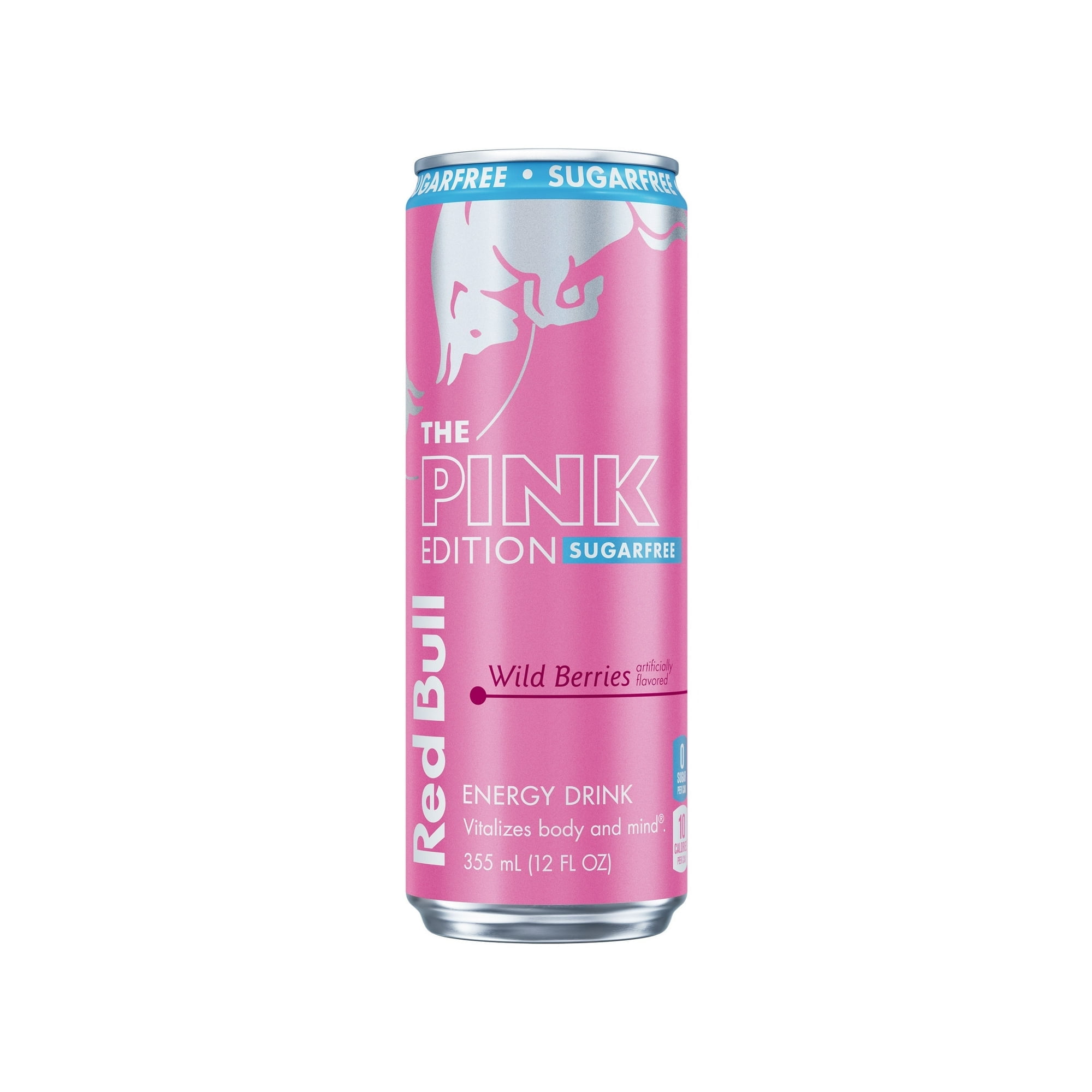 Red Bull Pink Edition Sugarfree Energy Drink, Wild Berries, 12 fl. oz ...
