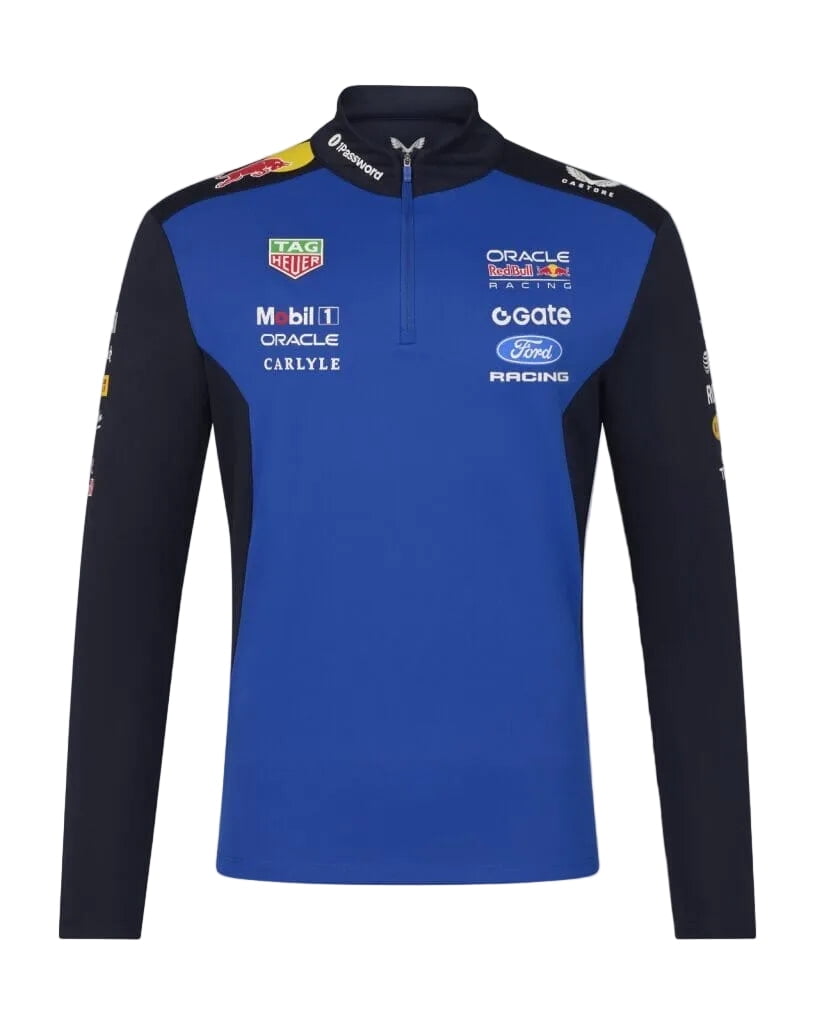 Red Bull Racing F1 2026 Team 1/4 Zip Mid Layer - Blue/Navy - Walmart.com