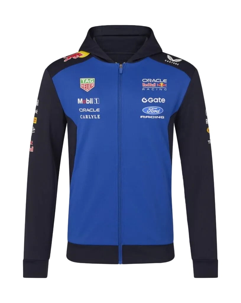 Red Bull Racing F1 2026 Team Full Zip Hooded Sweatshirt- Blue/Navy ...