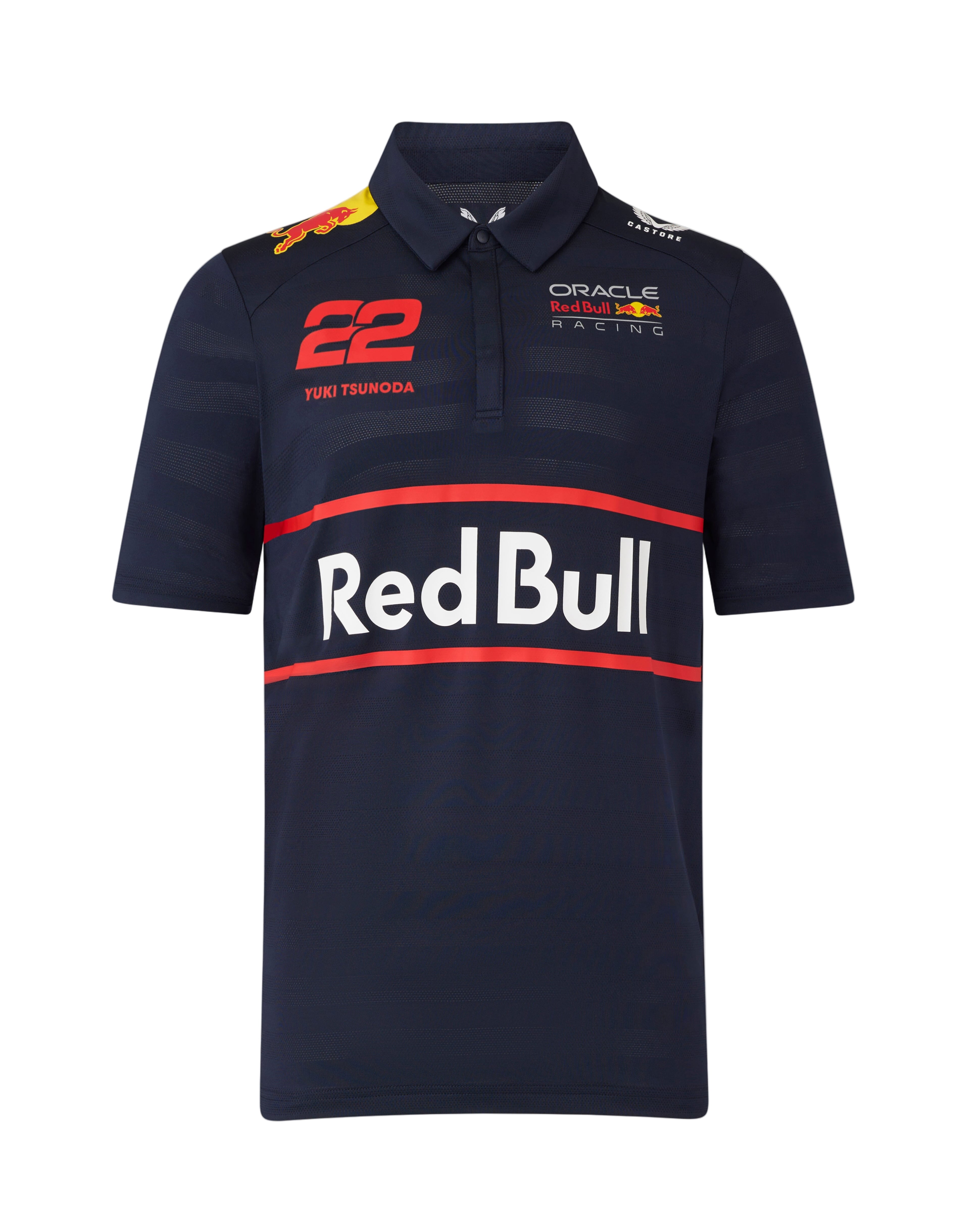 Red Bull Racing F1 Kid's 2025 Yuki Tsunoda Team Polo Shirt- Youth Navy ...