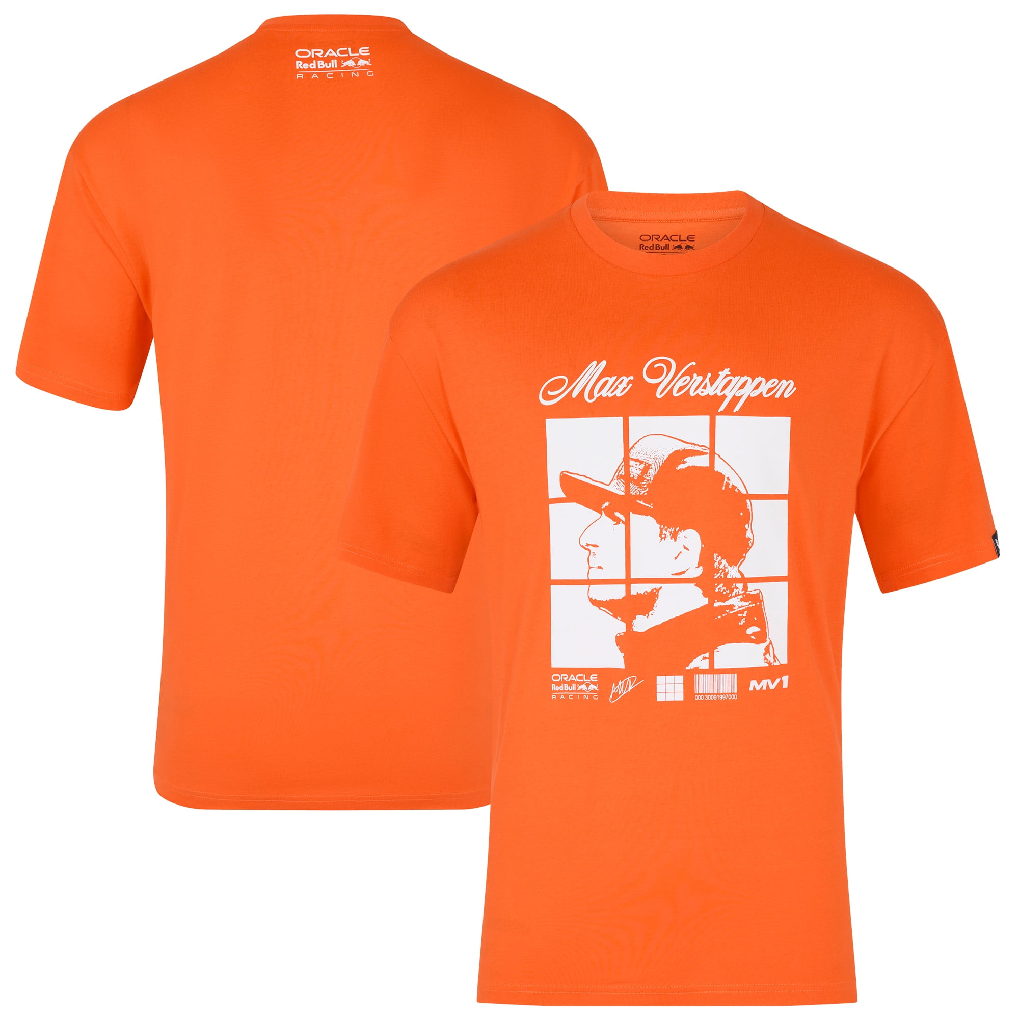 Unisex Max Verstappen Orange Red Bull Racing Driver Puzzle T-Shirt ...
