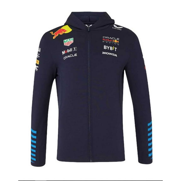 Red Bull Racing F1 2026 Team Full Zip Hooded Sweatshirt- Blue/Navy ...