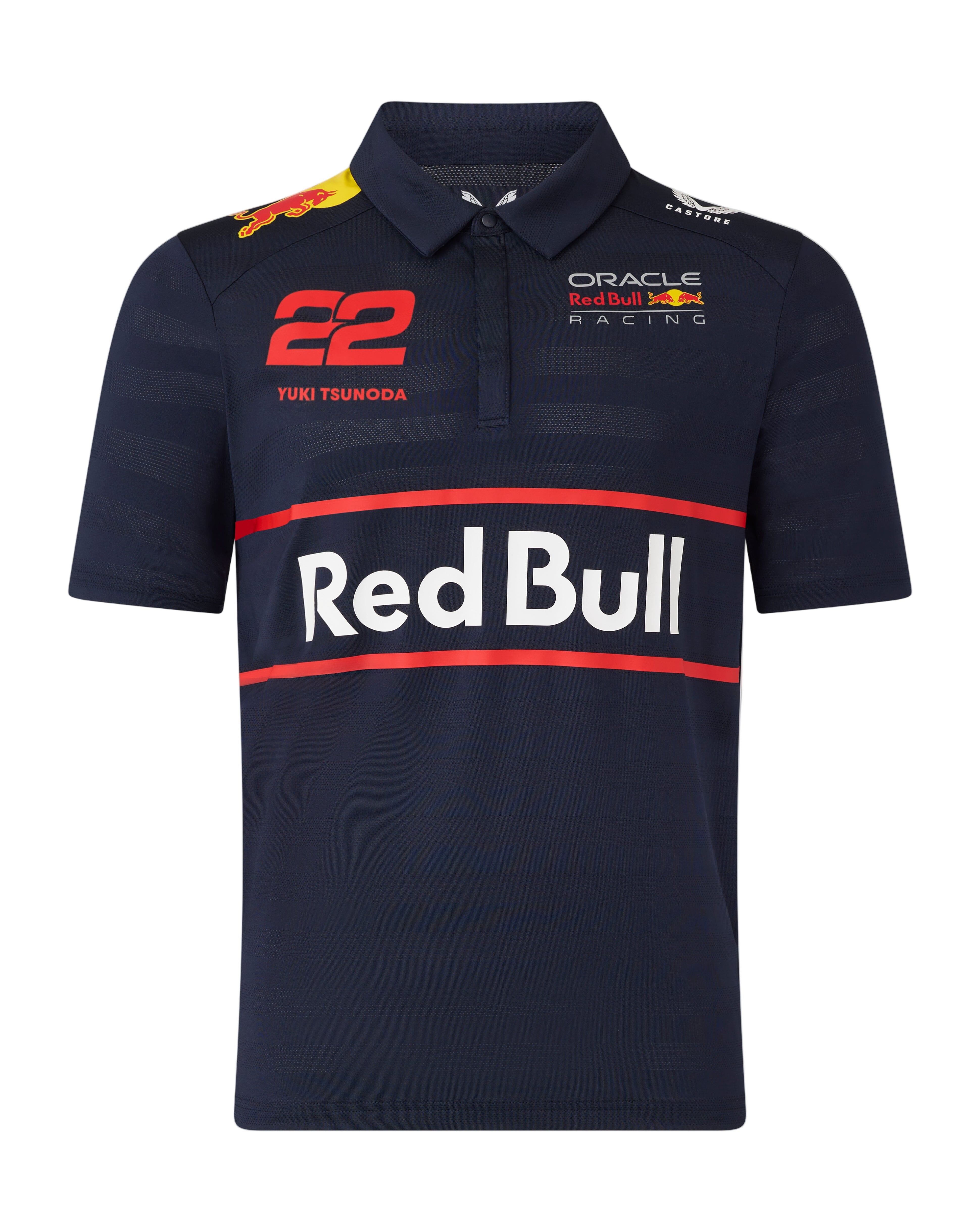 Red Bull Racing F1 Men's 2025 Yuki Tsunoda Team Polo Shirt- Navy ...