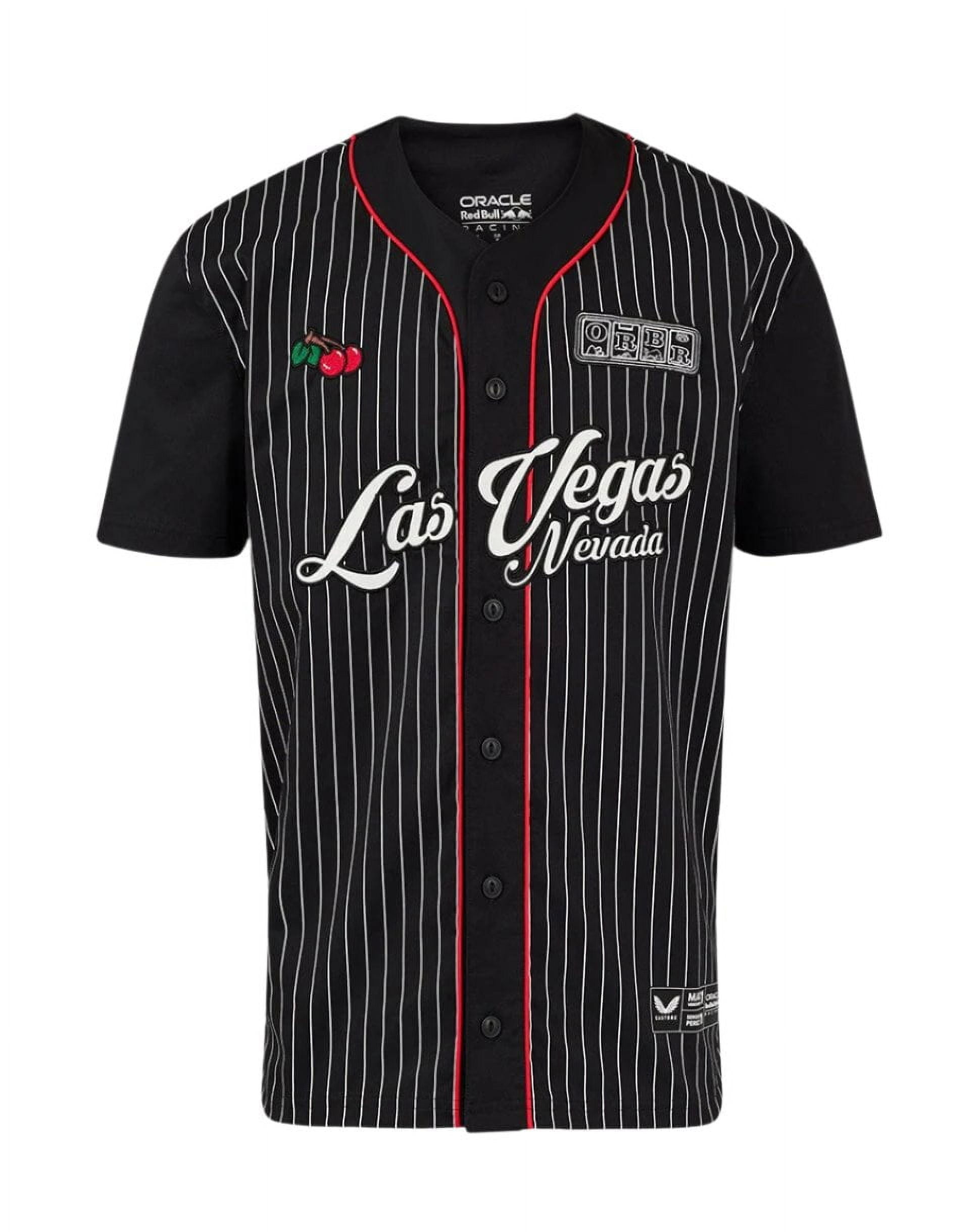 Red Bull Racing F1 Special Edition Las Vegas GP Baseball Jersey - Black ...