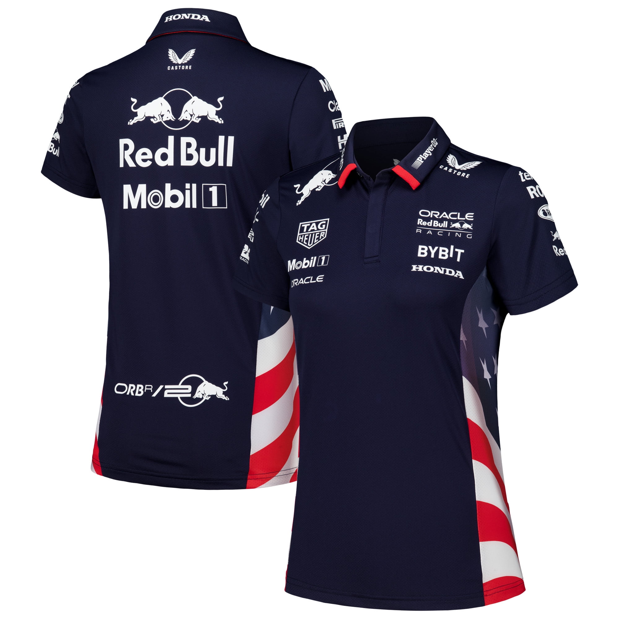 Women's Castore Navy Red Bull Racing America Race Team Polo - Walmart.com