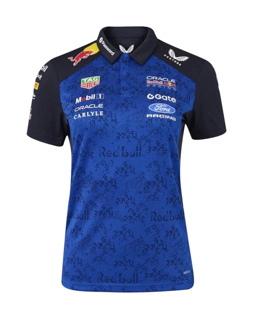 Red Bull Racing F1 Women's 2026 Team Polo Shirt- Blue/Navy - Walmart.com