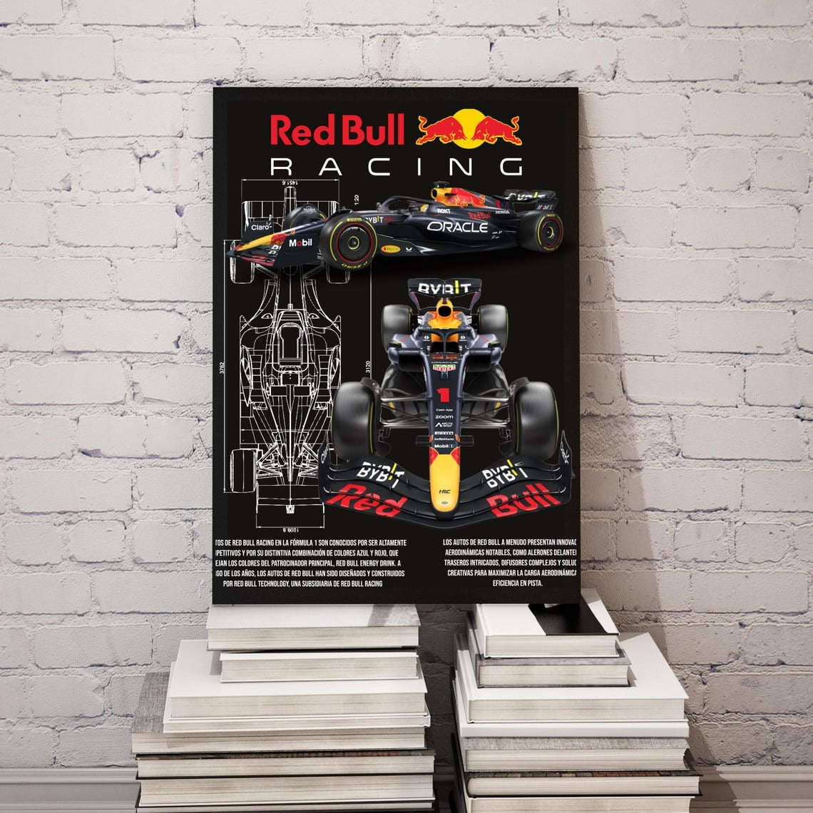 Red Bull Racing Wall Art - Formula 1 Car Poster - Motorsport Wall Decor ...