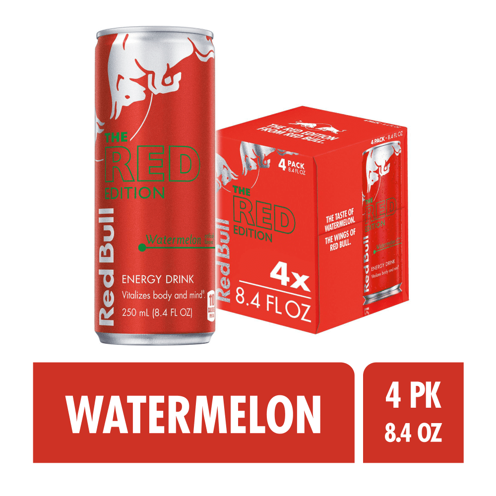 Red Bull Red Edition Watermelon Energy Drink - Walmart.com