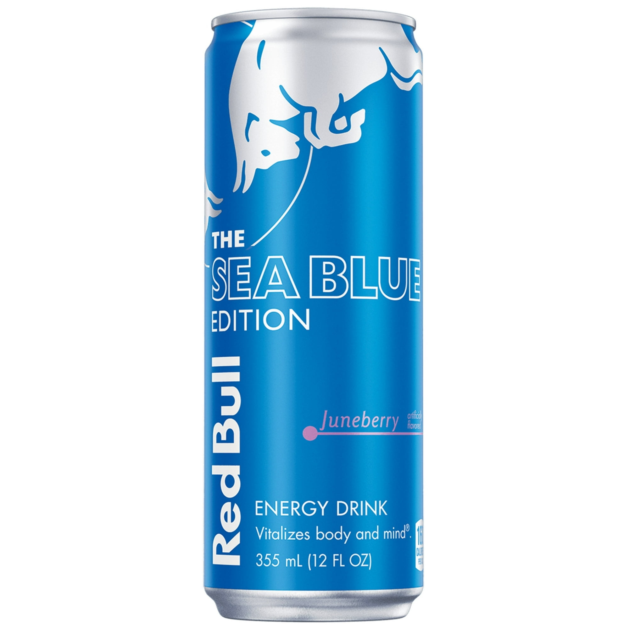 Red Bull Sea Blue Edition Energy Drink, Juneberry, 114mg Caffeine, 12 ...